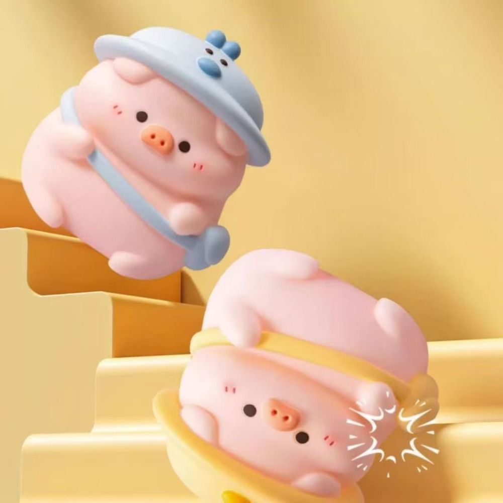 Animal Figurines Vinyl Cartoon Pig Money Box Resistant Fall Large ...