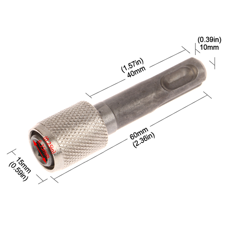 Hammers Impact Drill Bits SDS Socket Adapter 1/4 Hex Shank Screwdriver ...