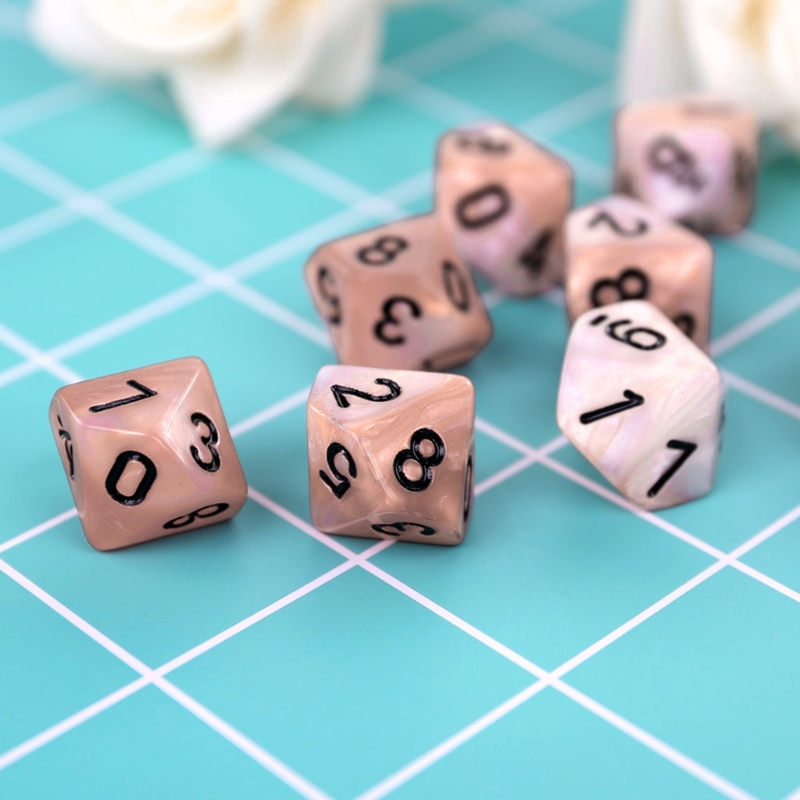 【Must-have】10pcs/set 10 Sided D10 Polyhedral Dices Numbers Dials ...