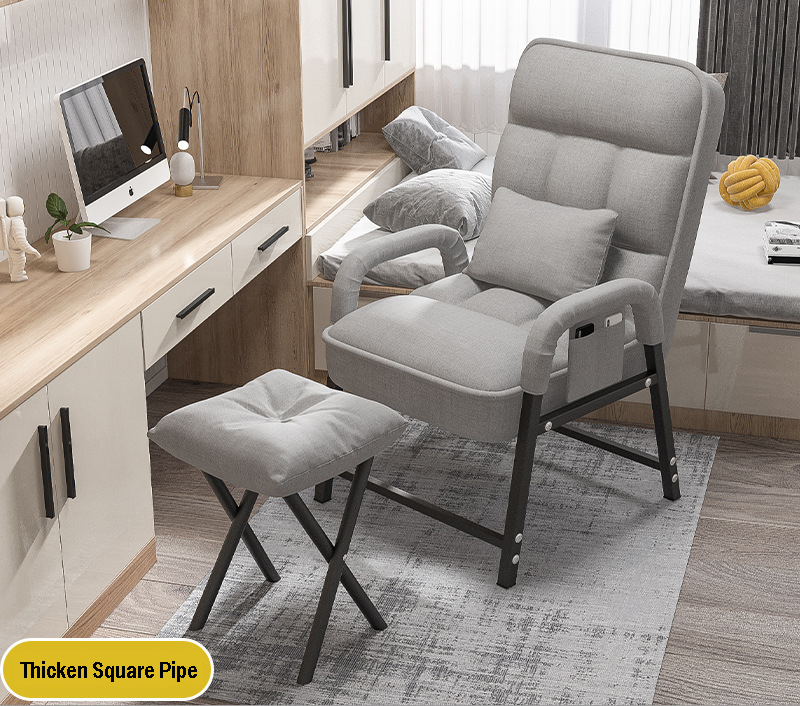 【Sofa Chair + Leg rest】Computer chair home lazy chair comfortable ...