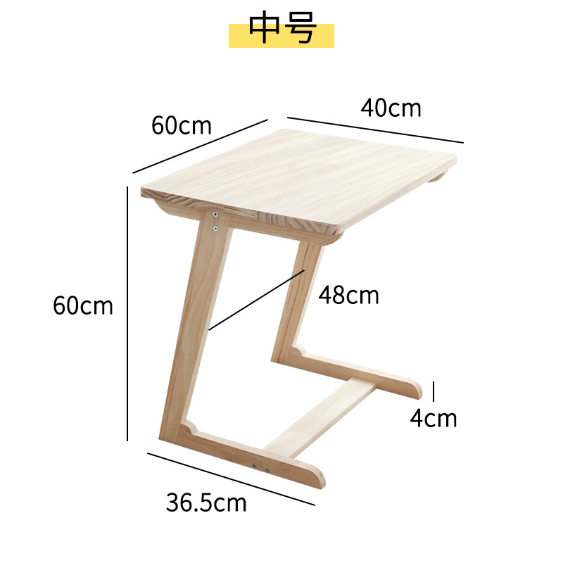 Simplistic Solid Wood Laptop Desk Light Weight Sofa Table | Lazada