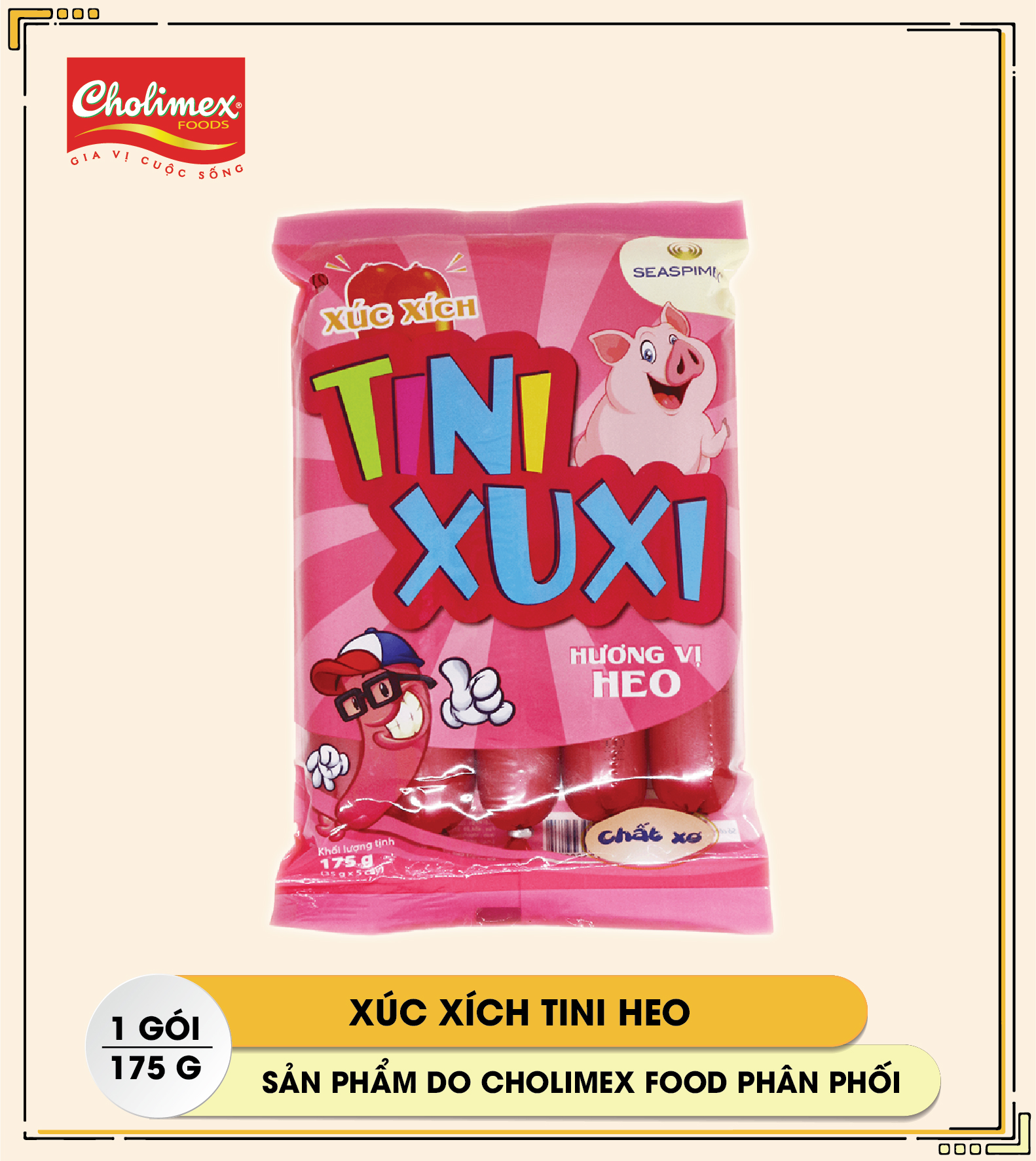 Xúc xích Tini Xuxi thịt heo - MixASale