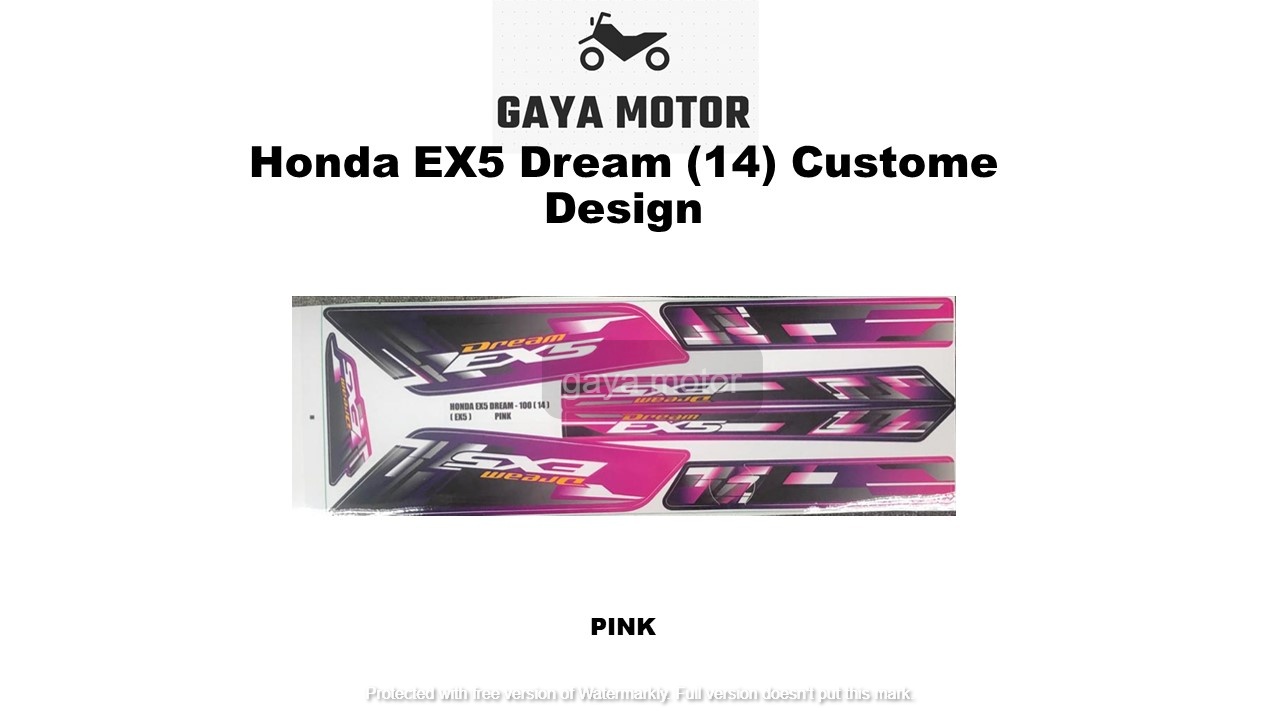 Honda EX5 Dream (14) Custome Design Body Sticker | Lazada
