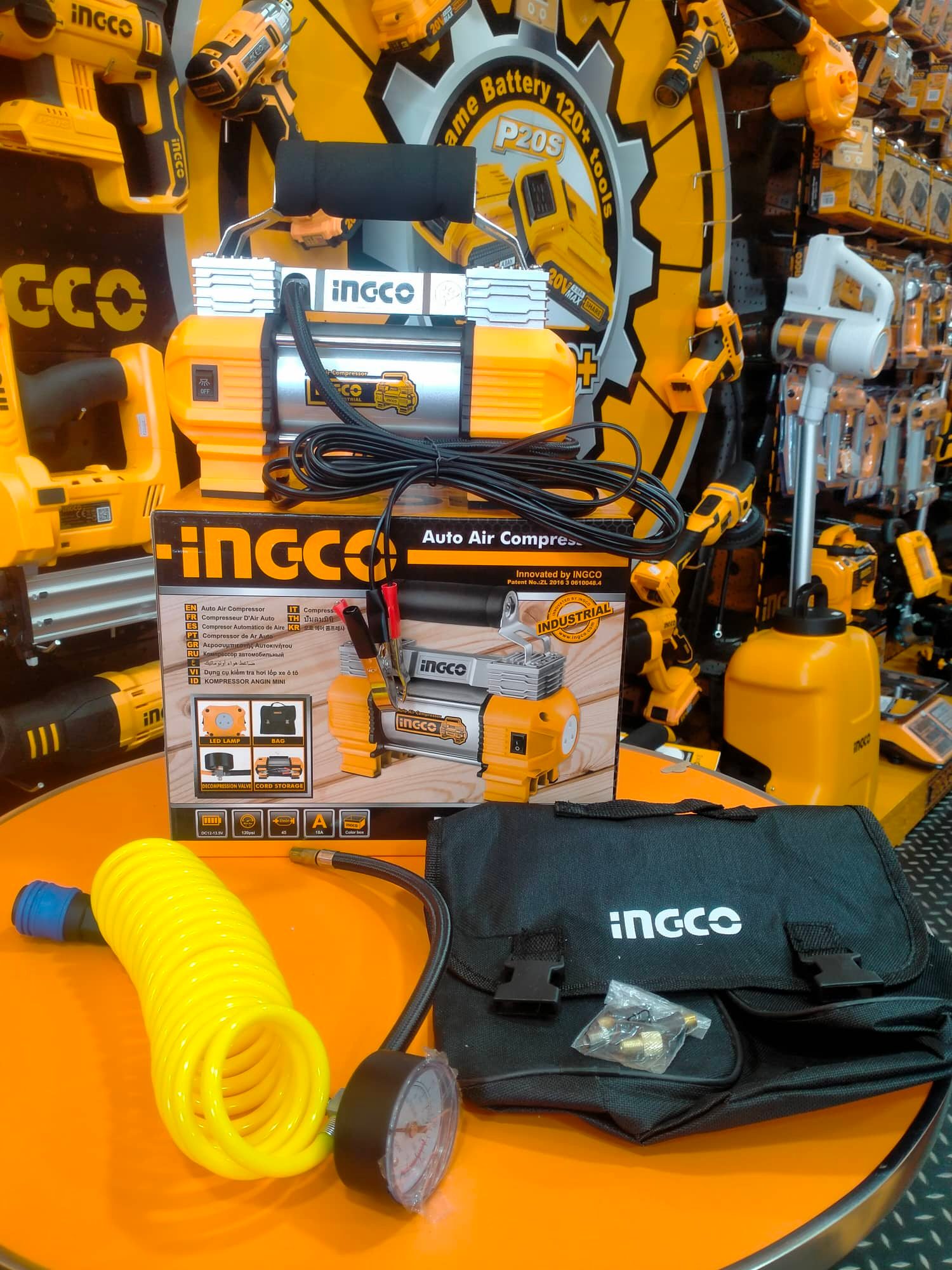 INGCO AUTO AIR COMPRESSOR 120PSI (AAC2508) | Lazada PH
