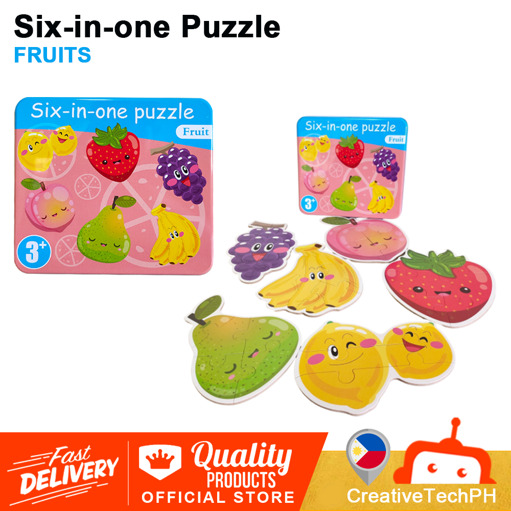 FRUITS Puzzle Six in One Puzzle Toys for Kids | Lazada PH