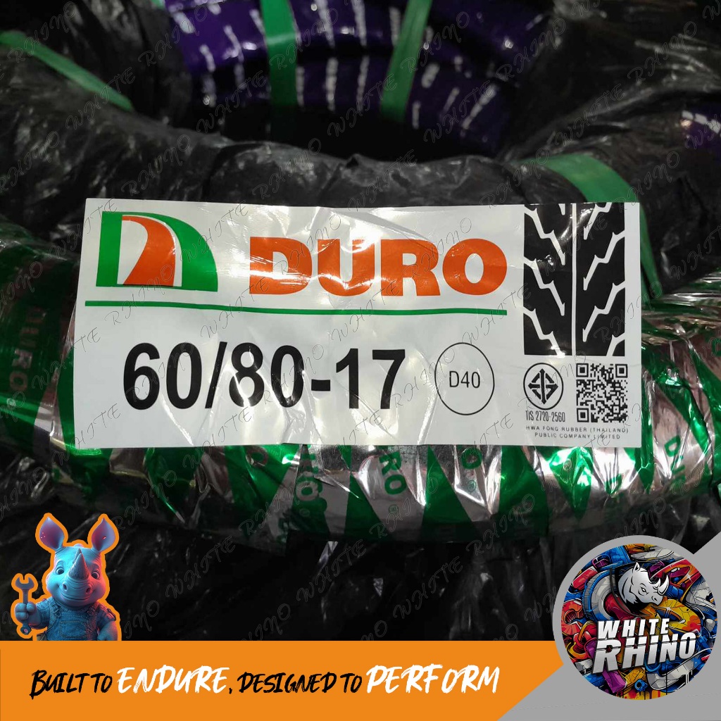 DURO TIRE THAILAND 60/80-17 D40 60 80 17 D 40 DURABLE AND GENUINE TYRE - TUBE TYPE | Lazada PH
