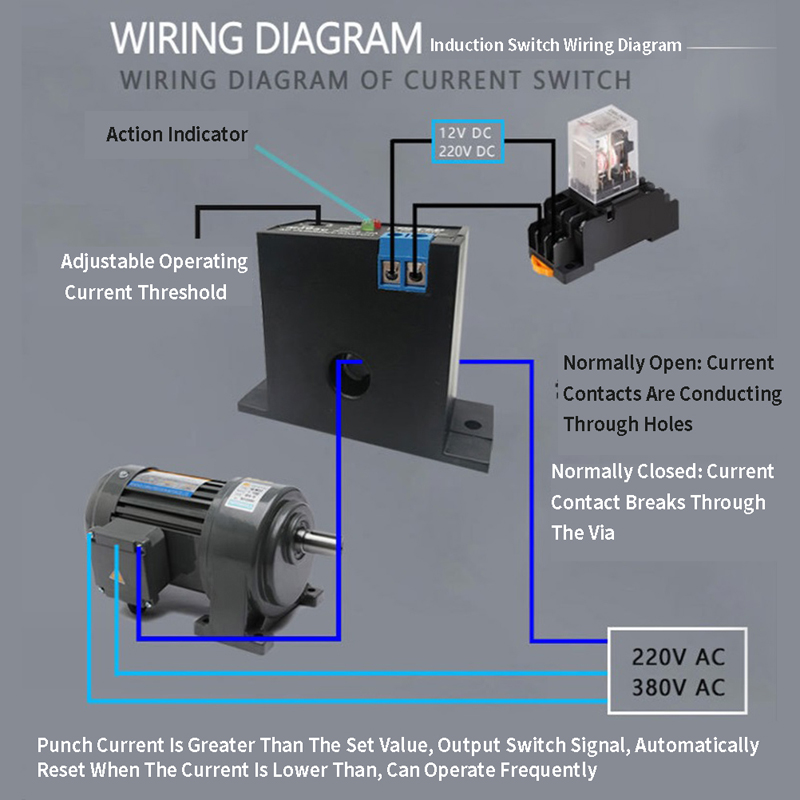 Current Detection Switch Induction Relay Ac Linkage Device Ac