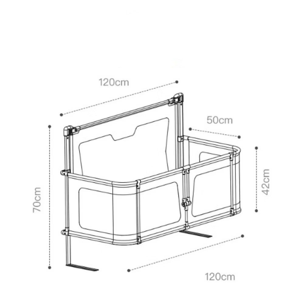 ที่กั้นเตียง แบบพับยกชั่วคราวได้ คอกกันตกเตียง รั้วกันเด็กตกเตียง Y136 ...