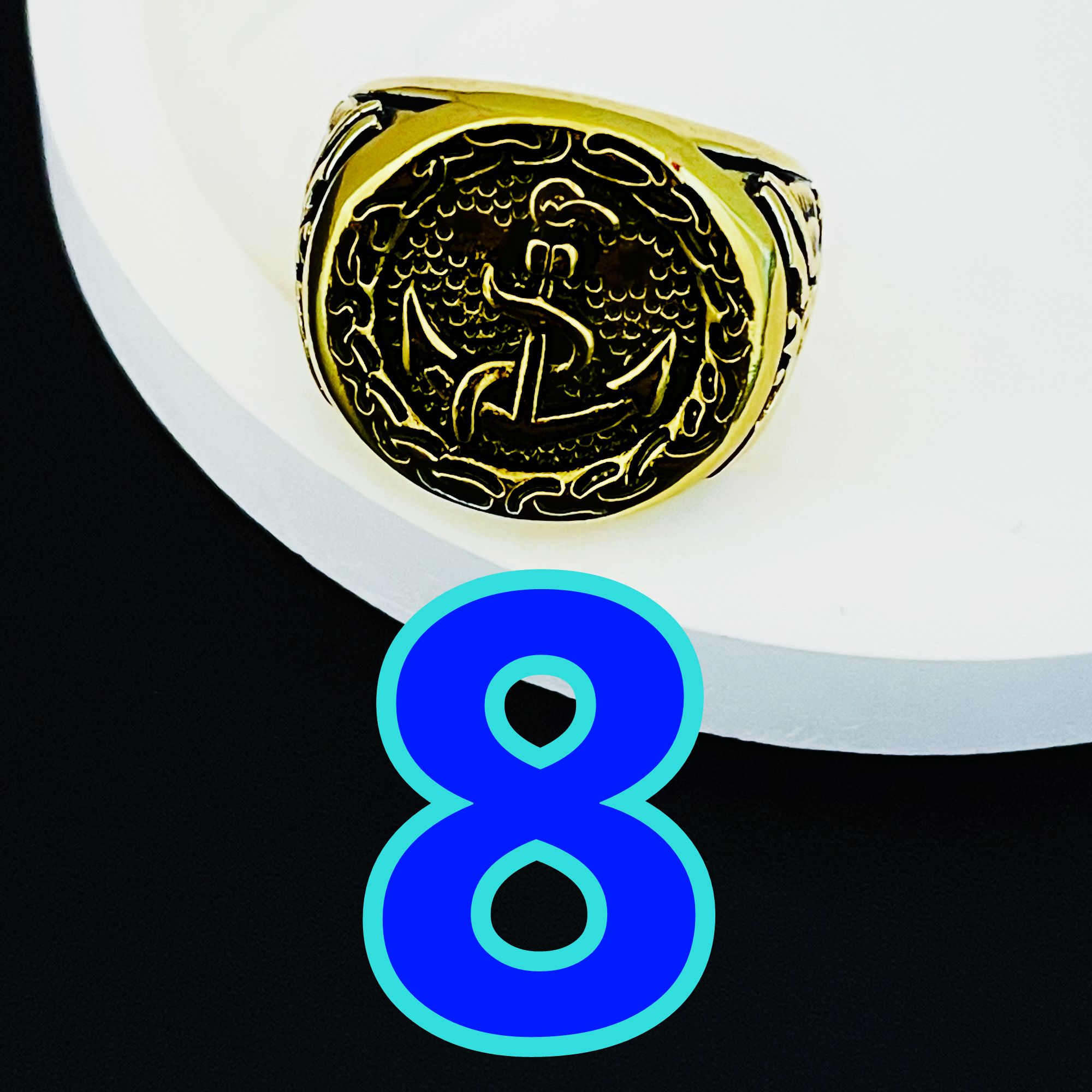 【Anchor Ring】Bangkok Ring For Men With Anchor Design Seaman Ring Anchor ...