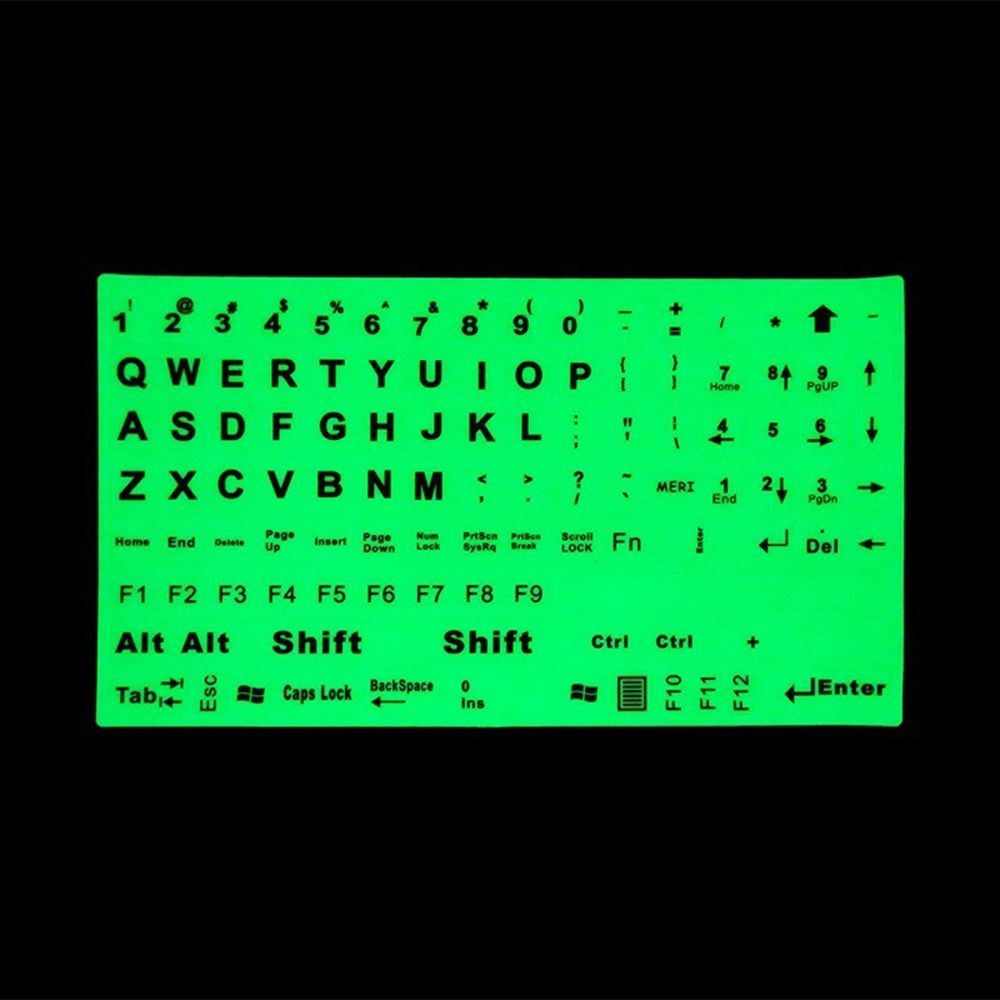 1PC General Glow In The Dark English PC Laptop Full Keyboard ...
