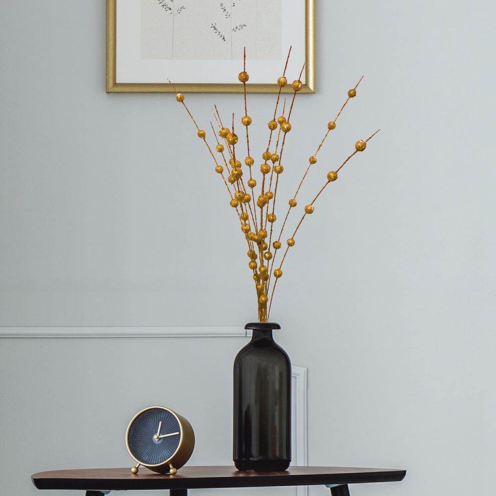 Plastic Pistachio Wedding Simulation Foam Glitter Fake Flower Christmas ...