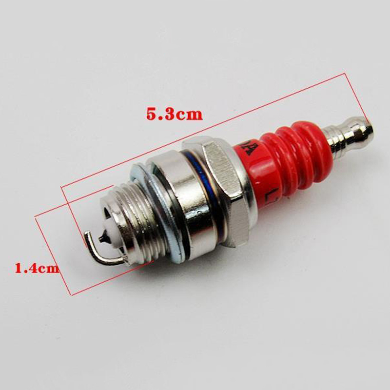 3-sided Pole Spark Plug L7T 2 Stroke Electrode Gasoline Chainsaw Brush Cutter Engine 2500 3800 ...