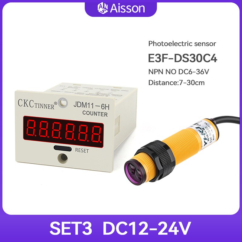 JDM11-6H 6 Digit Electronic Digital Counter Display Hall Sensor ...