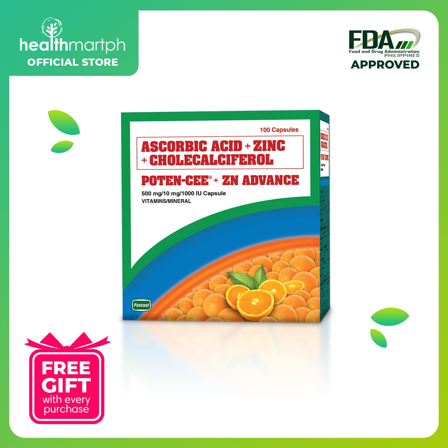 60% OFF! Poten-Cee + ZN Advance (100s) Ascorbic Acid + Zinc ...