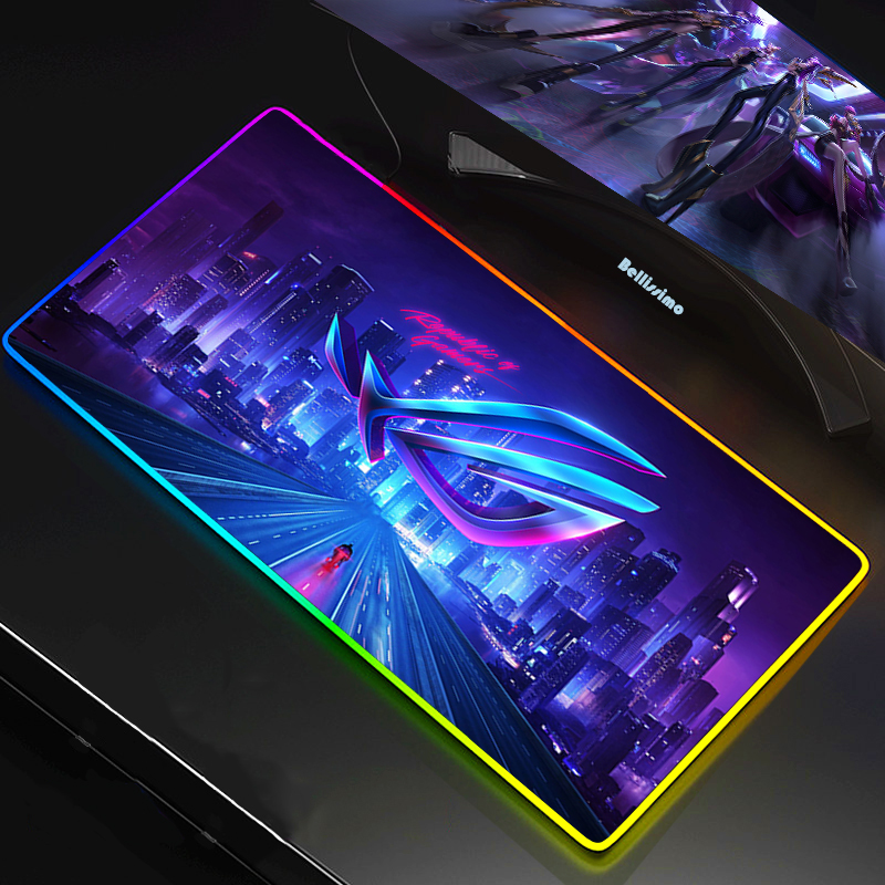 【New Arrivals】Rog Pc Accessories XXL Rgb Led Mouse Pad Gaming Play Mats ...