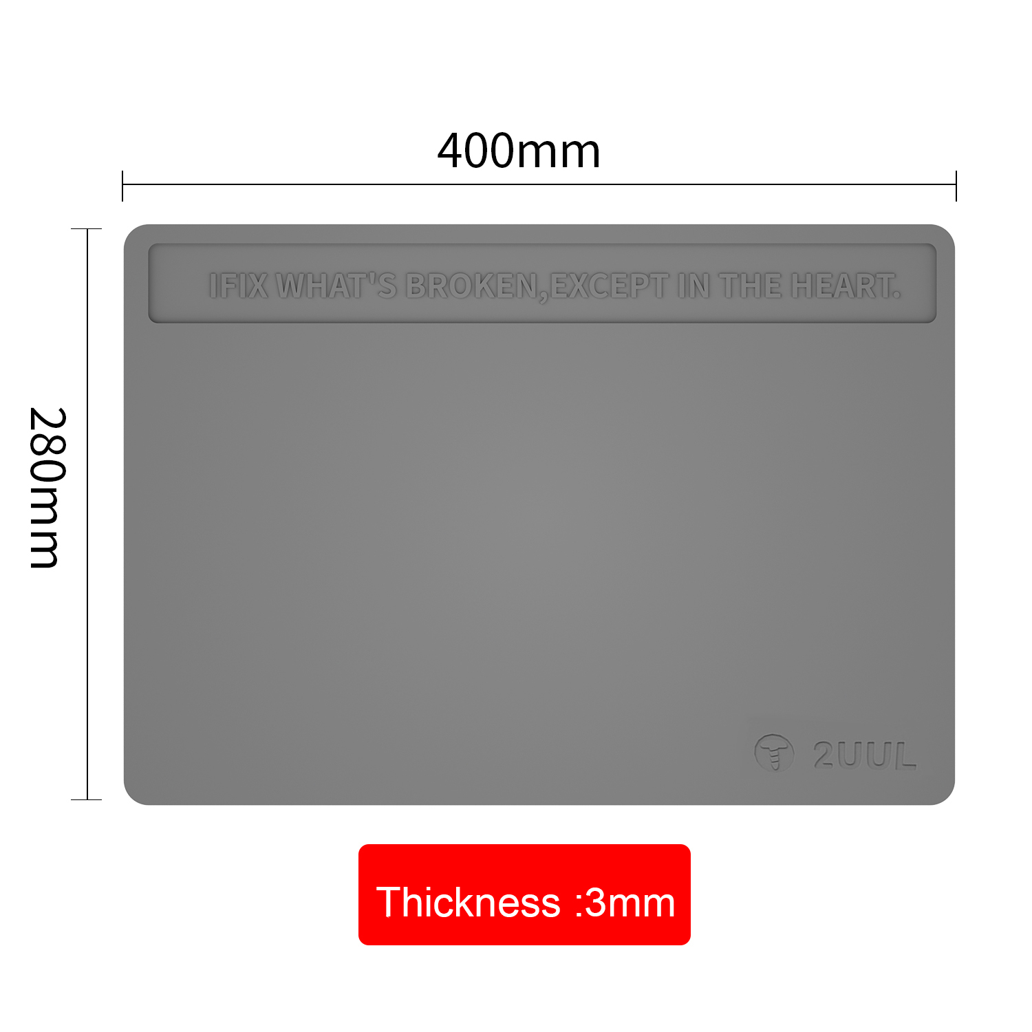 【SolarShelf】2UUL 400mm*280mm Heat Resisting Silicone Pad Anti Dust ...