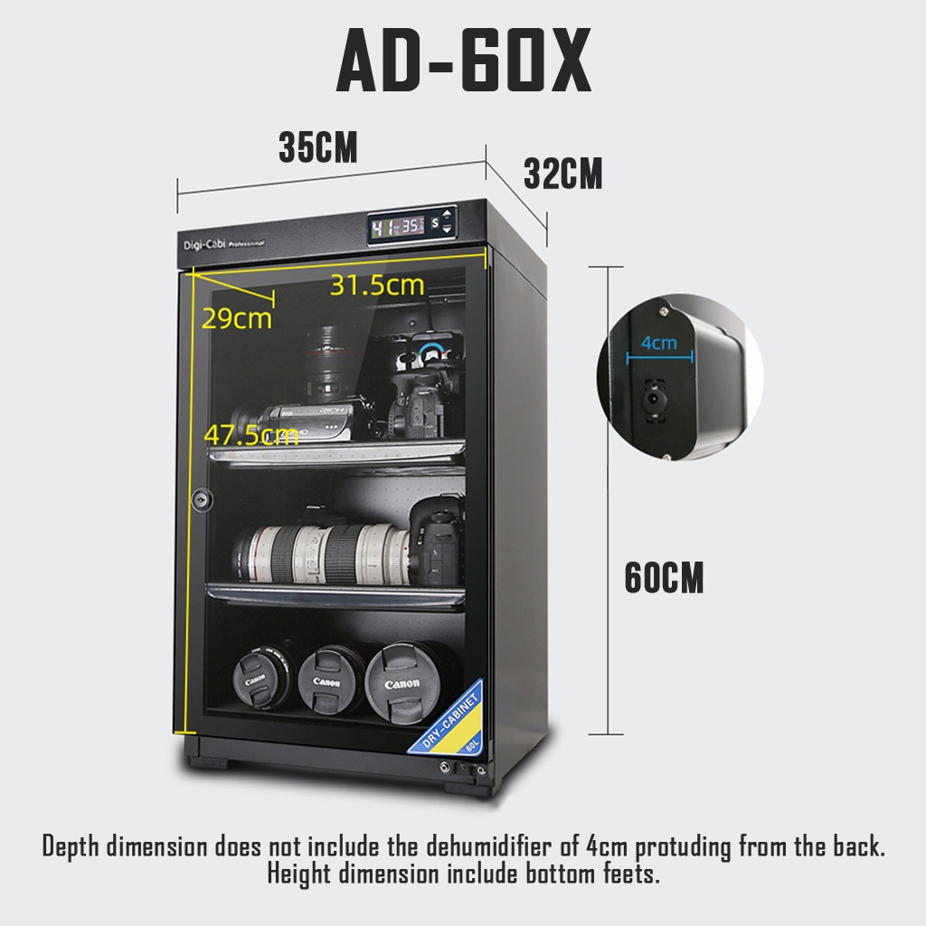 Dry Cabinet AD DB Digi-Cabi eDSLR Camera Storage Drybox | Lazada Singapore