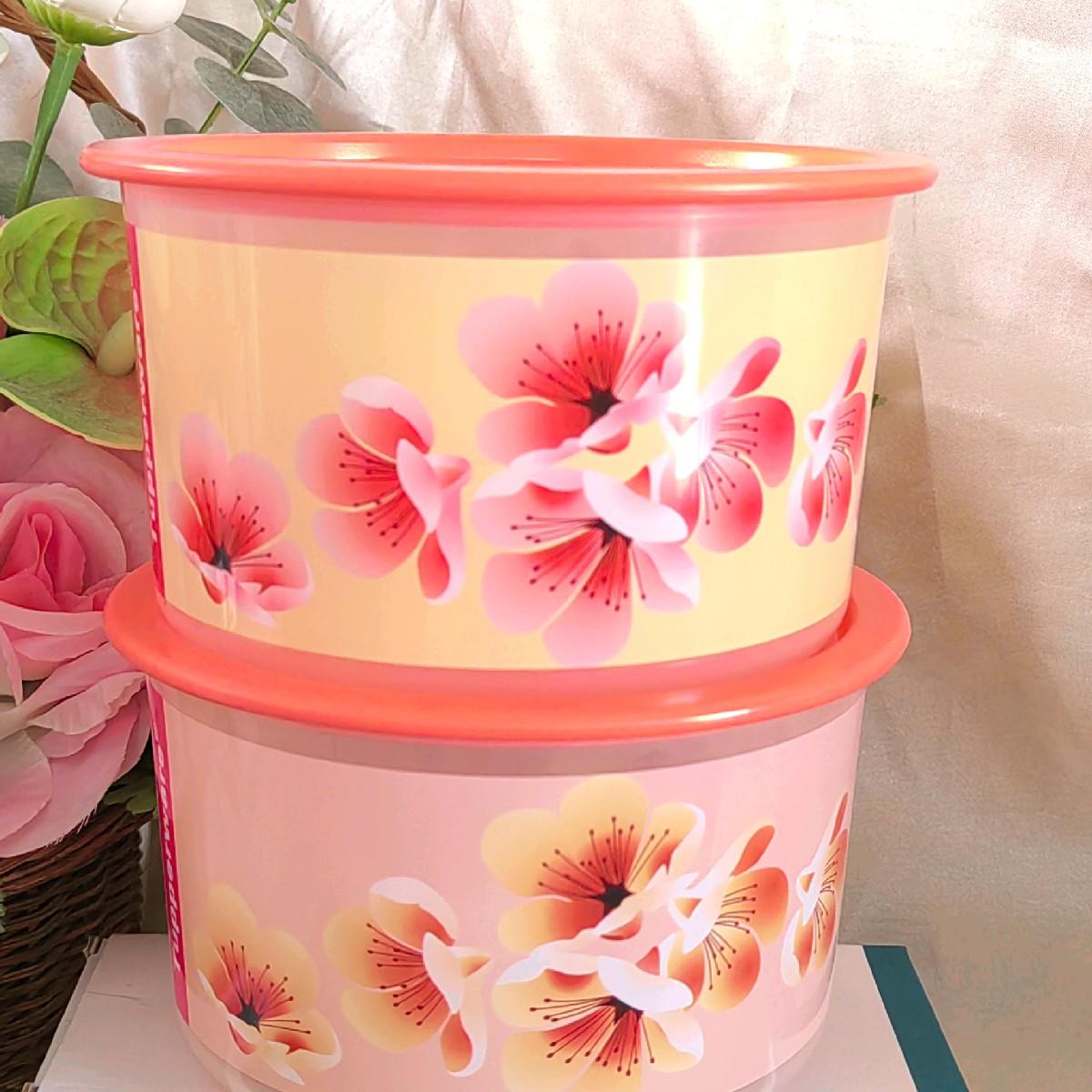 Flower bloom canister toples tupperware original | Lazada Indonesia