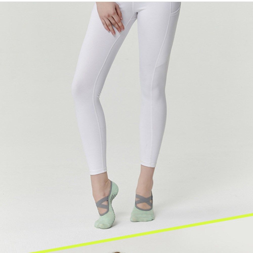 Sticky Grippers Cushioned Women Silicone Sole Breathable Ballet Cross ...