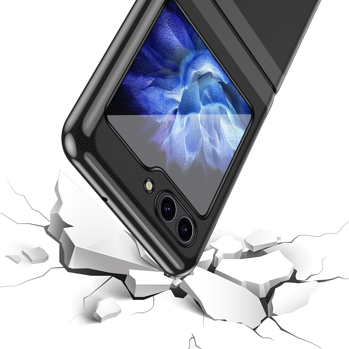 Phone case Samsung Galaxy Z Flip5 Zflip 6 Transparent Plating ...