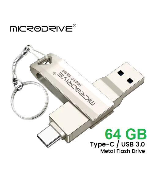 64 GB / 128 GB / 256 GB - Metal Type C USB 3.0 Flash Drive 64GB ...