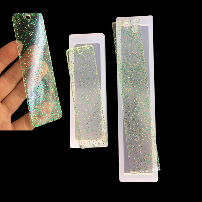 3Pcs Rectangle Bookmark UV Silicone Mould Epoxy Resin Mold DIY Crafts ...