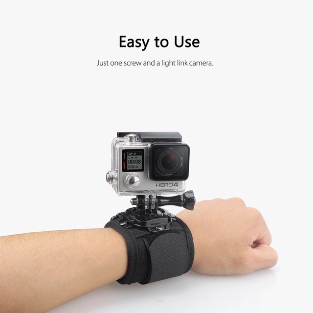 สายรัดข้อมือ แบบหมุนได้ 360 องศา GoPro Wrist Strap Mount 360 Degrees ...