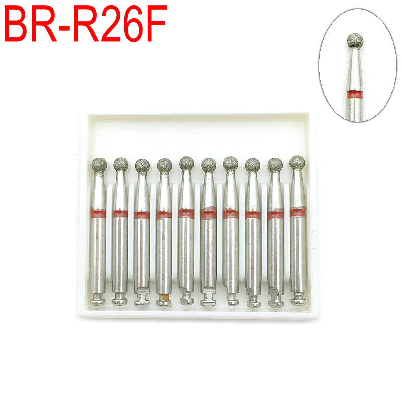 【3d41dddf】10pcs/box Dental Low Speed Diamond Burs For Ra 2.35mm Shank ...