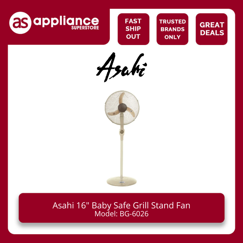 Asahi 16" Baby Safe Grill Stand Fan BG-6026 | Lazada PH