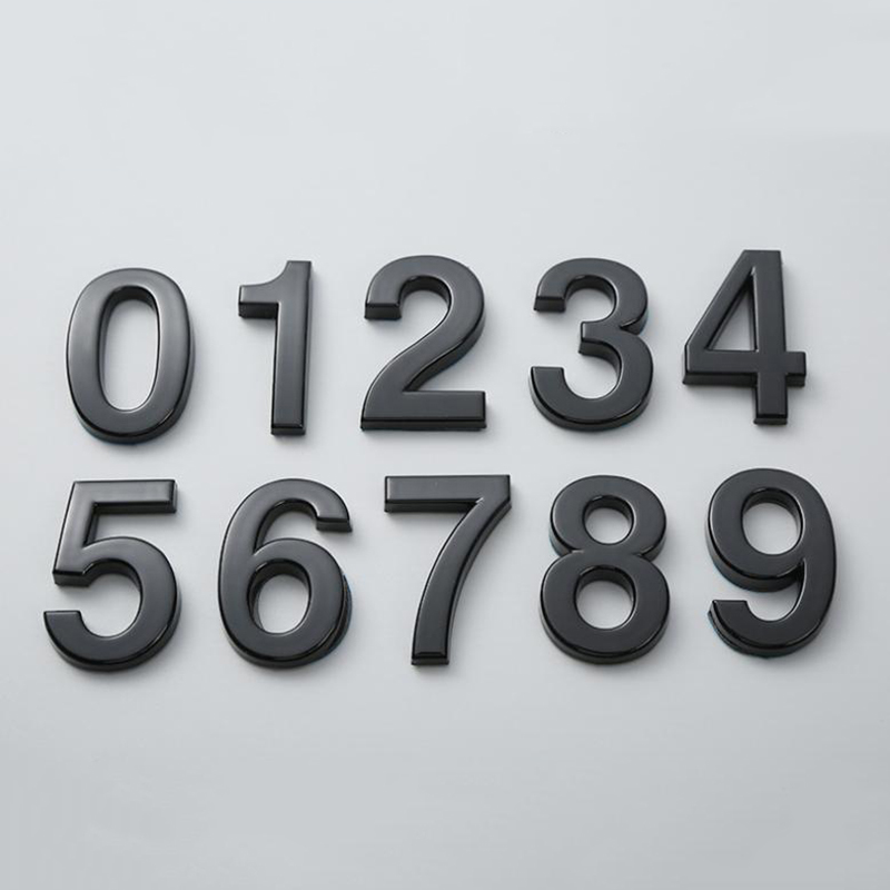 3.9-inch Abs Door Plate Electroplated Digital Number Signage Hotel ...