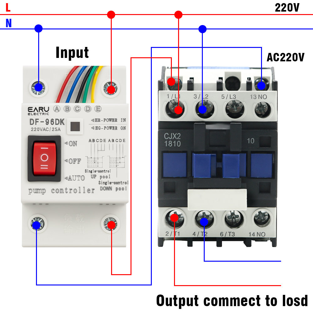 AC DF-96DK Automatic Water Level Controller Switch 20A 220V 110V Water ...