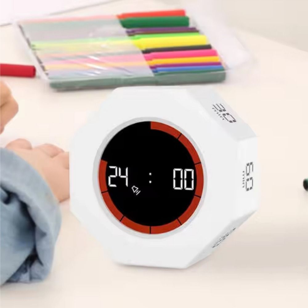 Smart USB Rechargeable Automatic Rotating Timer LED Screen Time ...