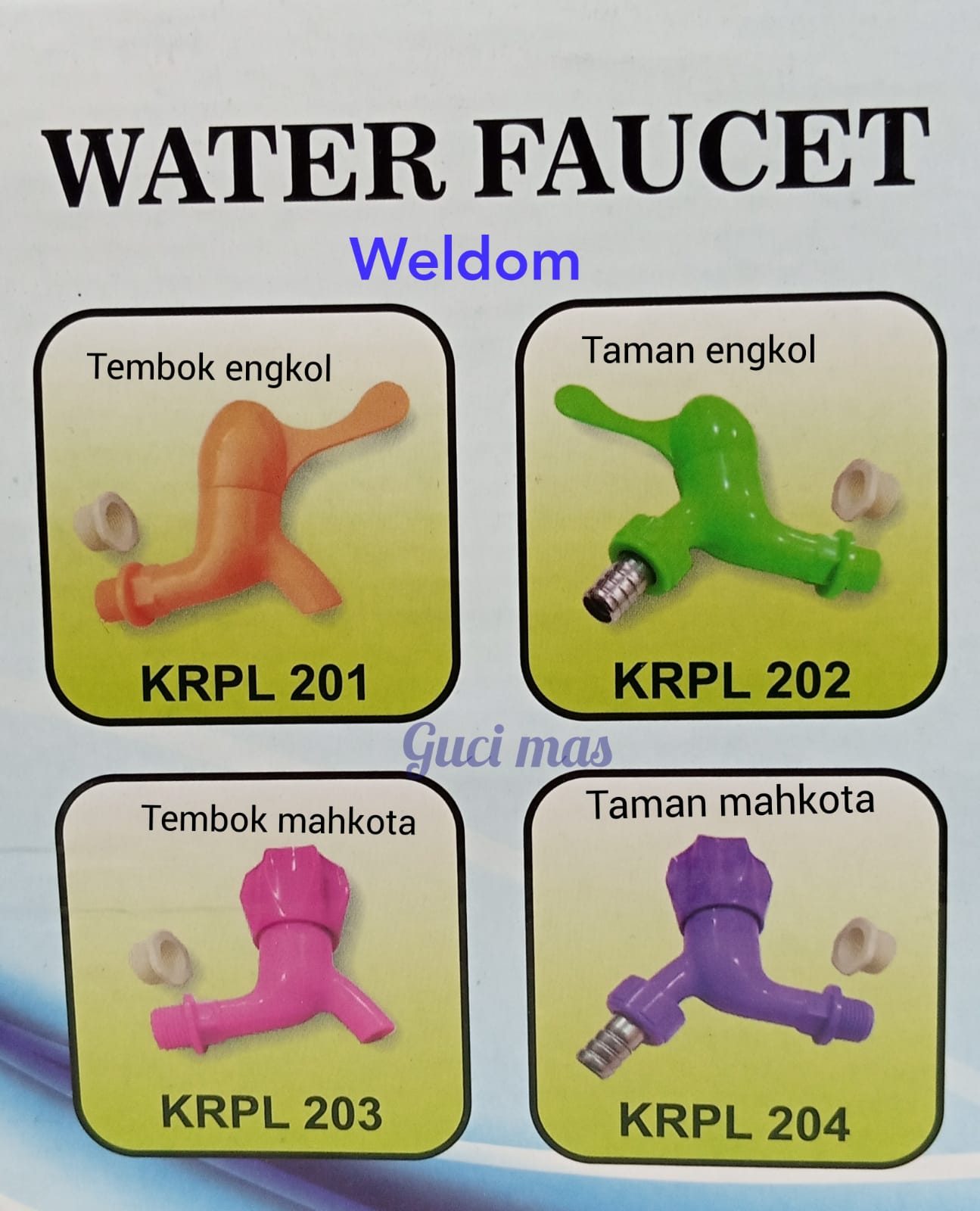 Kran Pvc Besar 1/2 x 3/4 WELDOM KeraN Air 1/2 x 3/4 / Kran Air 1/2 x 3 ...