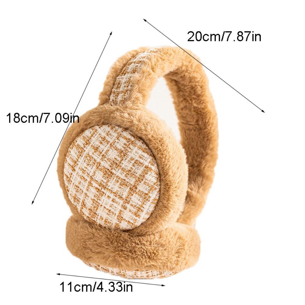 Cold-Proof Solid Color Winter Warm Earmuffs Windproof Soft Foldable Ear ...