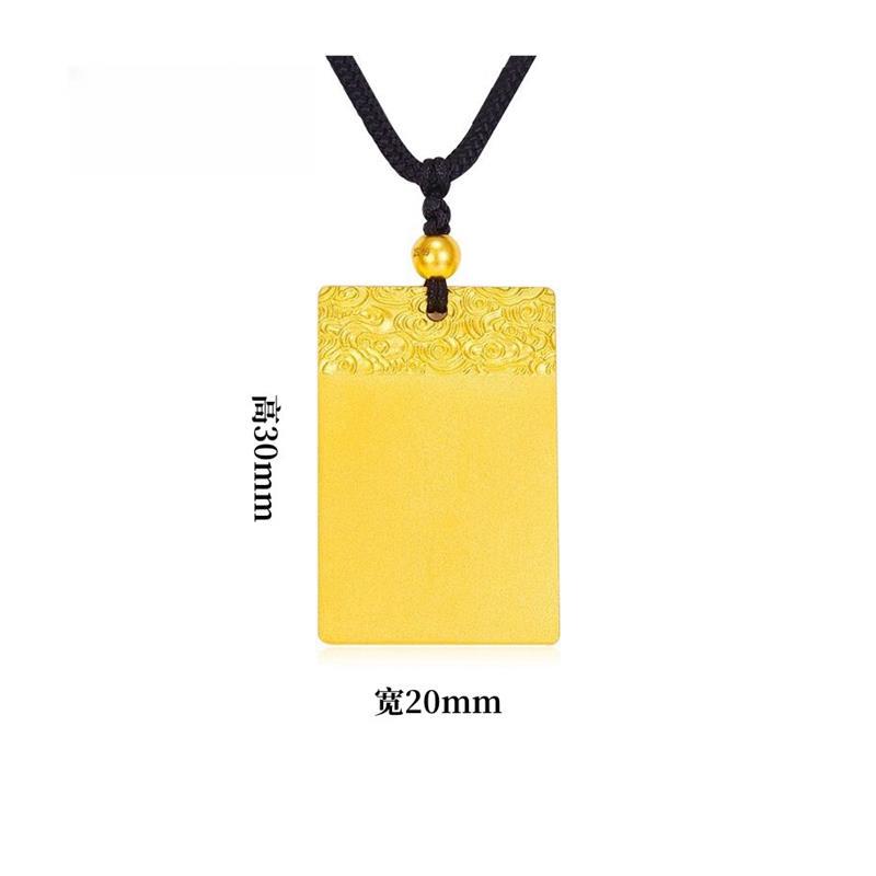 【Must-have】Hong Kong Gold Safe and Safe Pendant Gold Bag Silver Year of ...