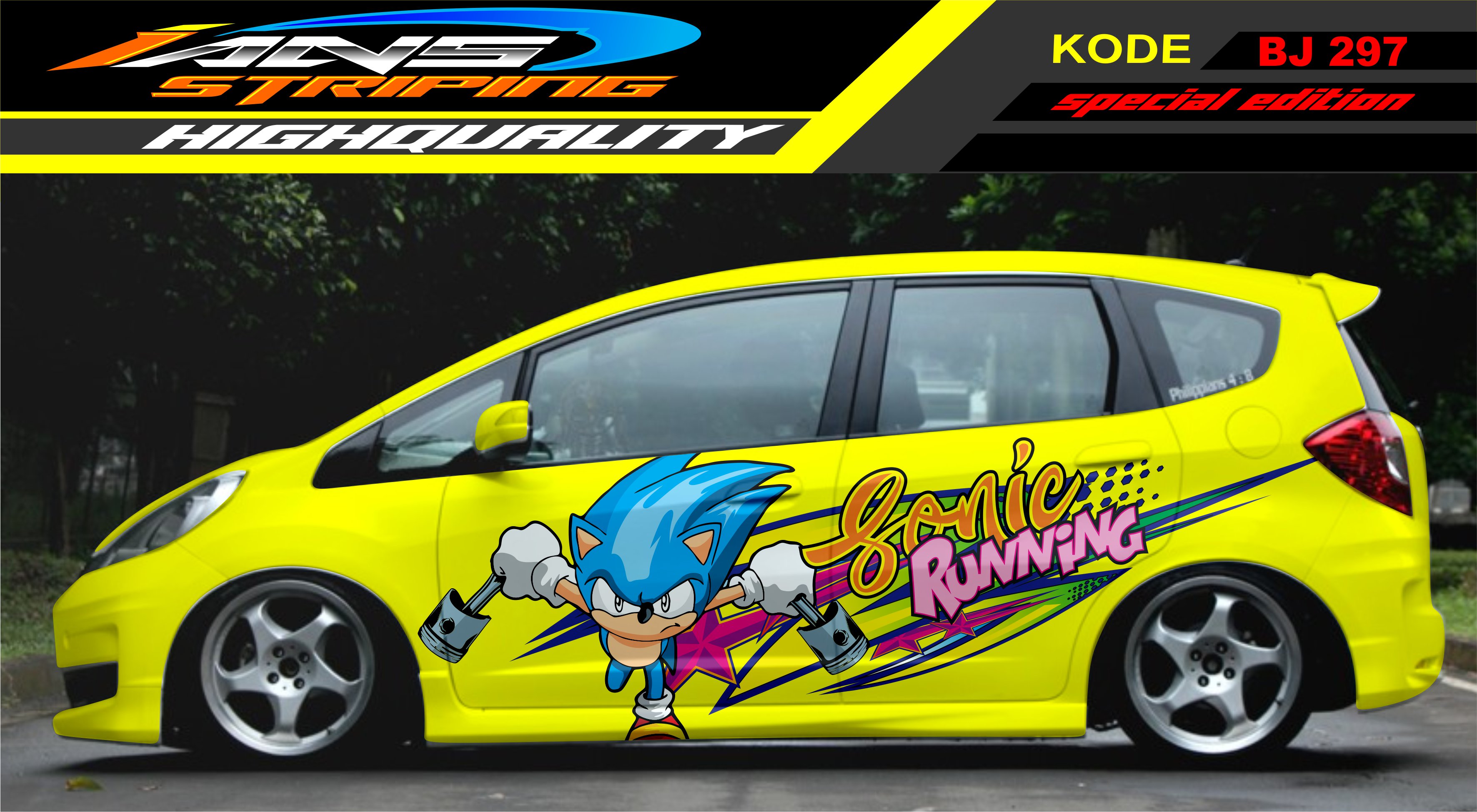 VARIASI STICKER MOBIL AGYA / DECAL MOBIL ESTILO / MOBIL GRAND LIVINA ...