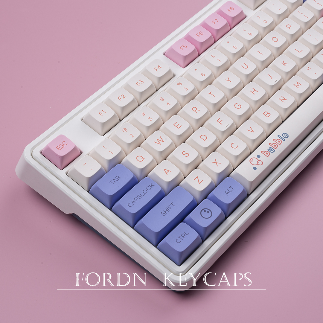 【Keycap Only】127 Keys Cute Bubble keycaps XDA Profile PBT Dye Subbed ...