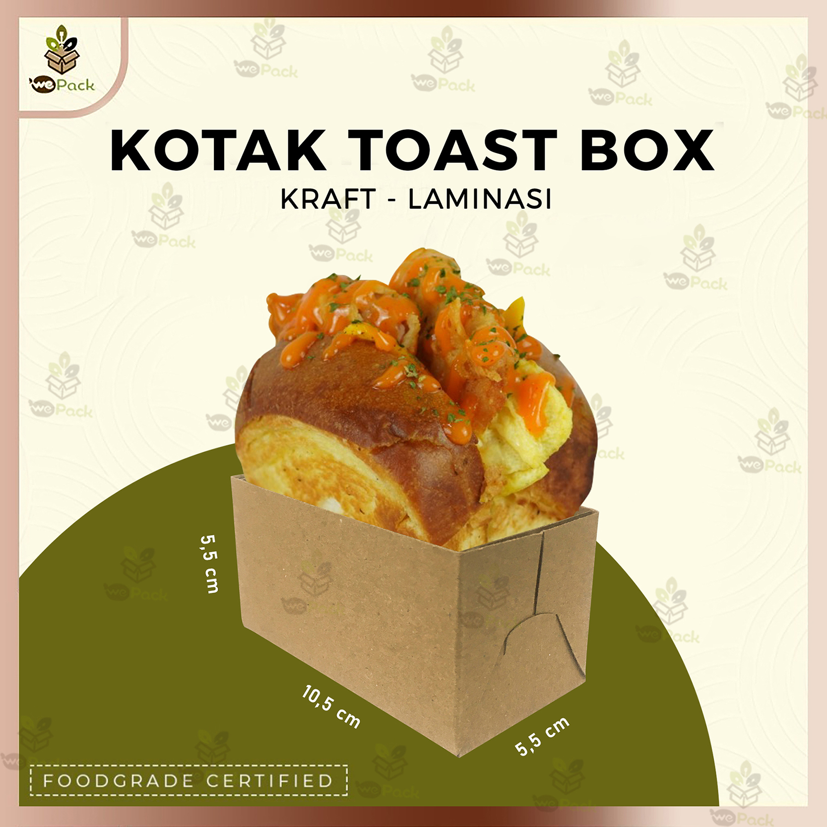 Box kotak alas roti bakar toast box kemasan roti panggang | Lazada ...