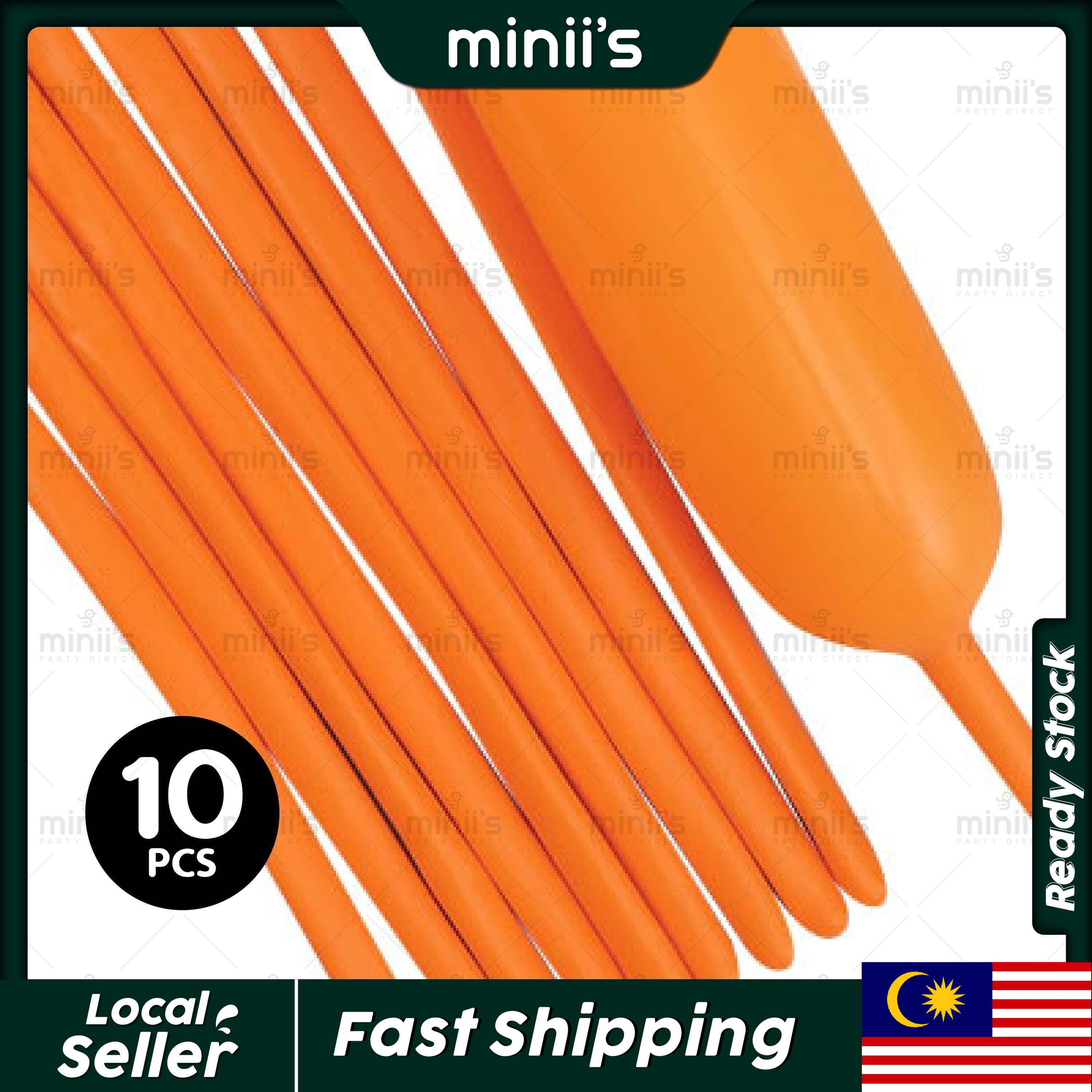 MINIIS PARTY 10pcs Long Balloon 260 Balloon Long Ballon Panjang Twist ...