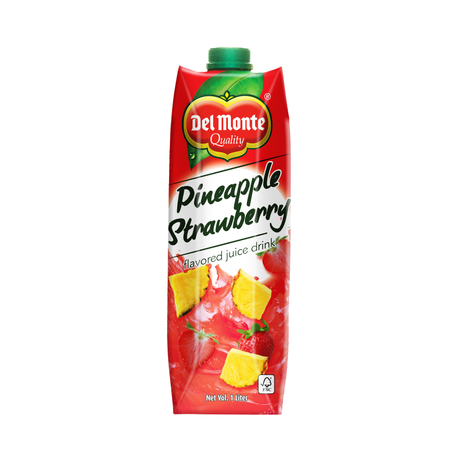 Chilled Del Monte Pineapple Strawberry Juice Drink (1L) | Lazada PH