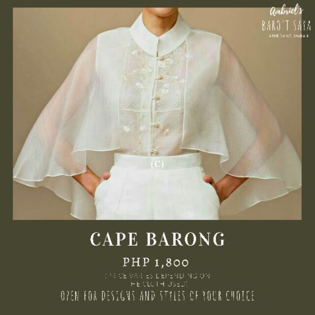 C Cape Barong #BurdangLumban | Lazada PH