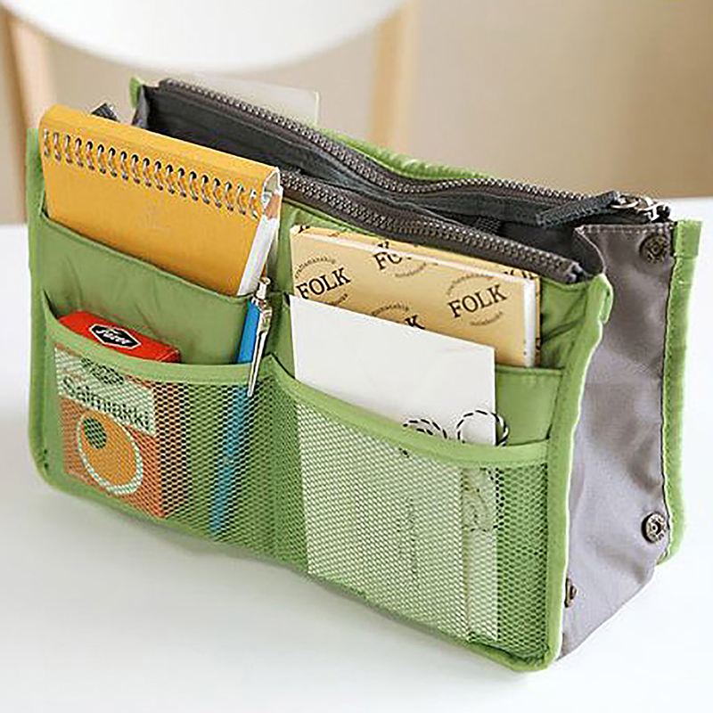 Insert Bag Women Nylon Travel Insert Organizer Handbag Cosmetic Bags ...