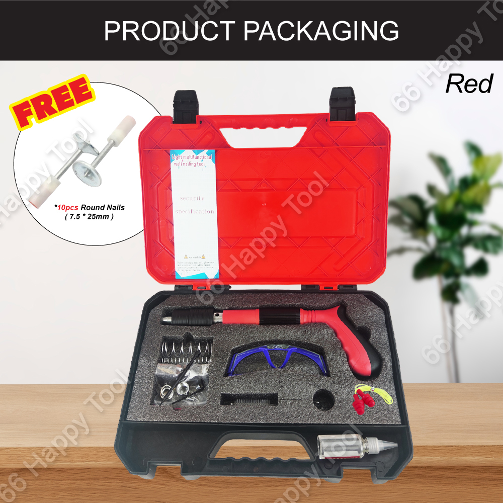Manual Steel Nails Rivet Gun Tool Tufting Gun Ceiling Gunpowder Bullet ...