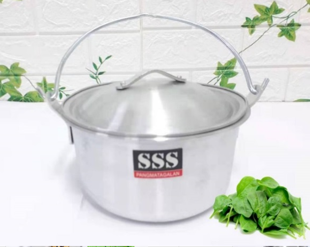 High Quality Aluminum Caldero With Single Handle Kalderong Pang ...