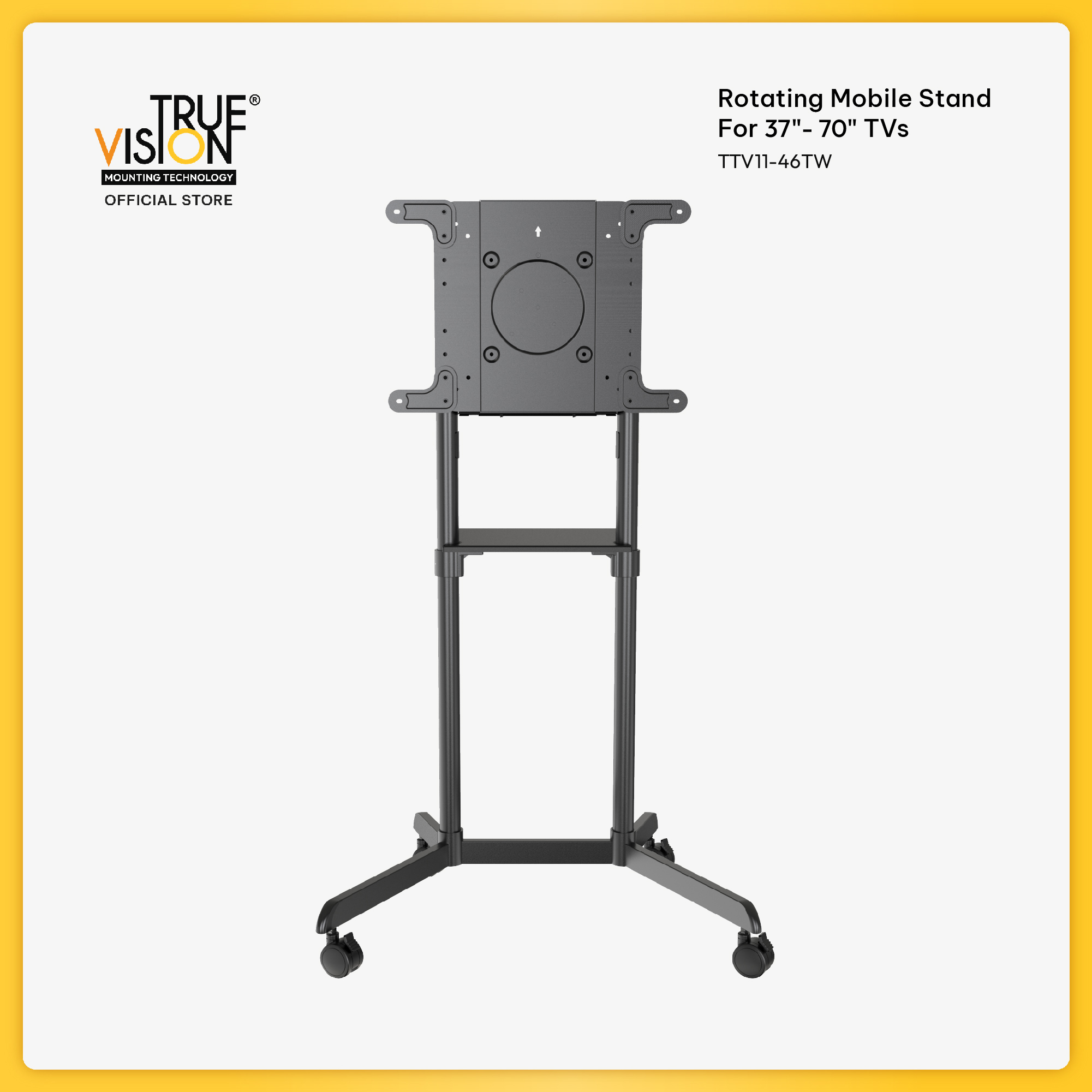 True Vision Rotating Mobile TV Stand for 37”-70” TTV11-46TW | Lazada PH