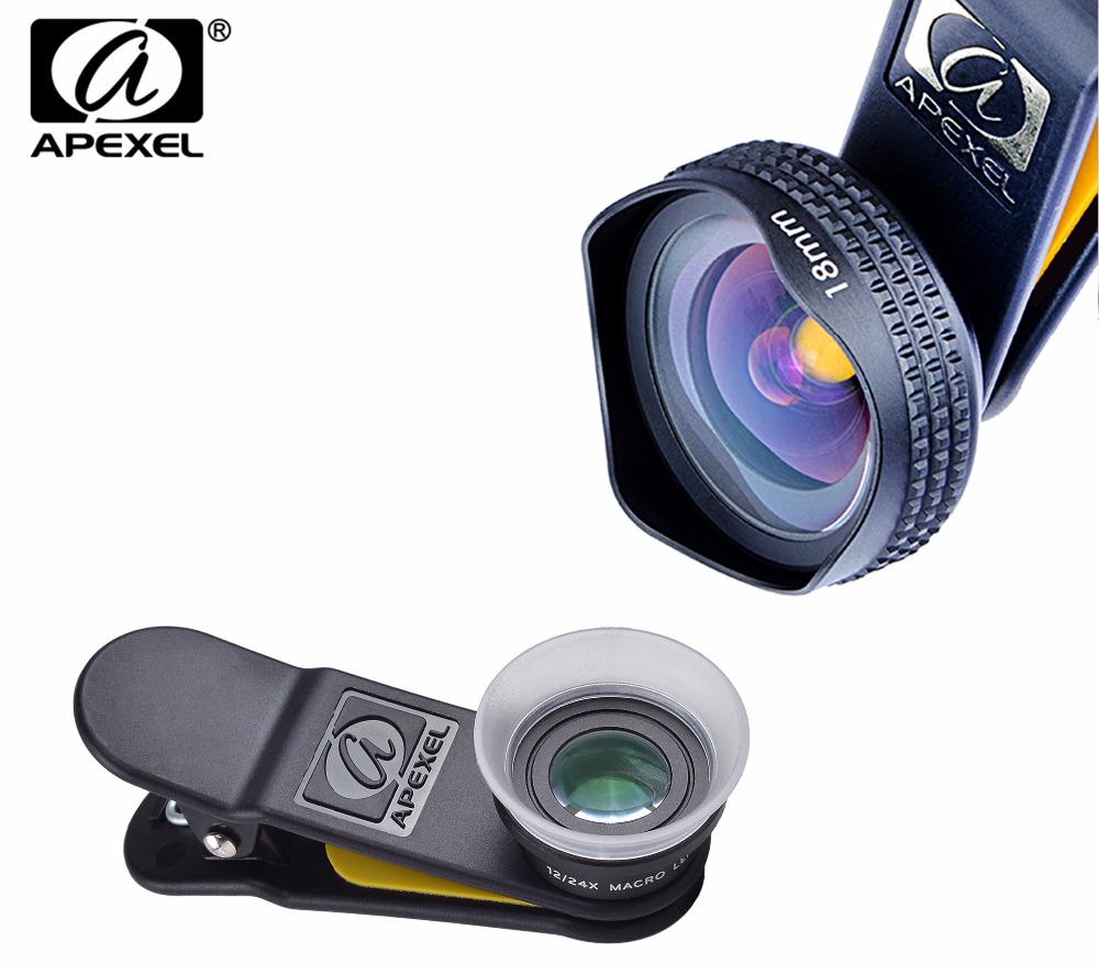 【EcoNest123】APEXEL Professional 4K Wide Lens 0.6x HD Ultra Wide Angle ...