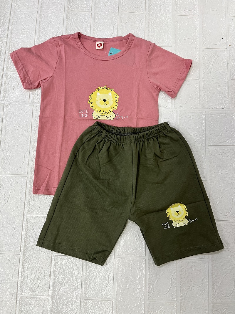 Baby berry ชุดเด็กเซท 2 ชิ้น เสื้อยืดคอกลม+กางเกงขาสั้น รุ่น A11111 ...