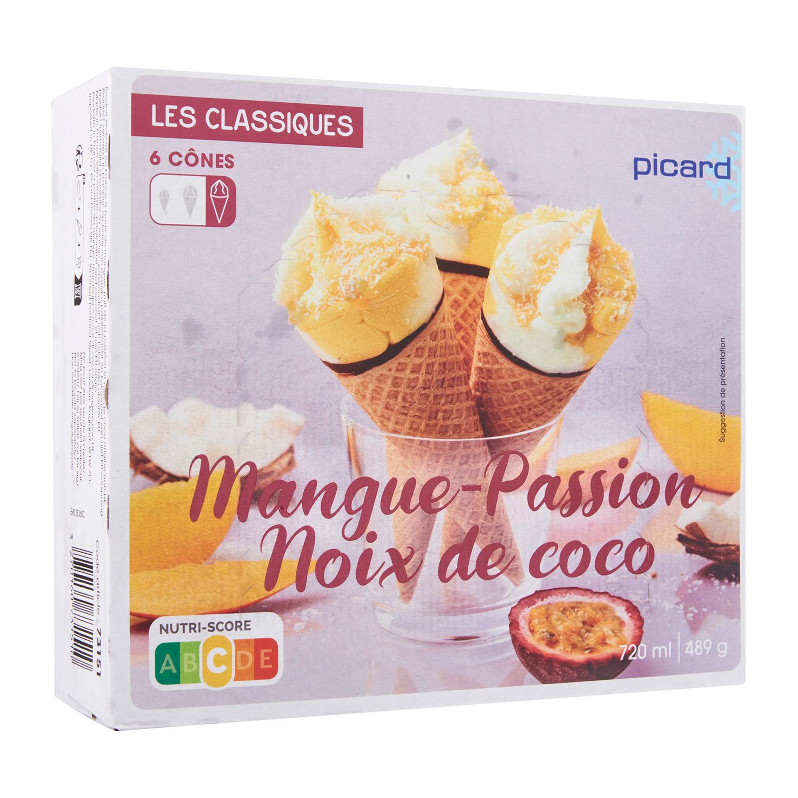 Picard Mango Passionfruit Coconut Ice Cream Cones | Lazada Singapore
