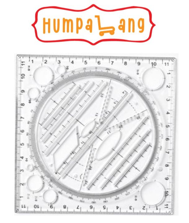 Multifunctional Drawing Ruler / Angle and Circle Maker / Round Ruler ...