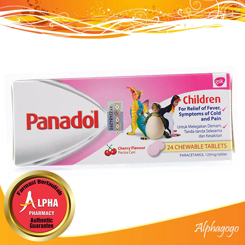 Panadol Chewable Tablets (Children) 24 Tablets Cherry Flavour | Lazada